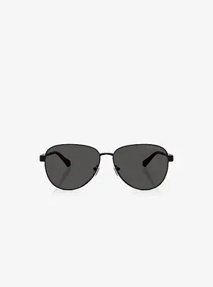Michael Kors Michael Kors Biarritz Aviator Sunglasses Black
