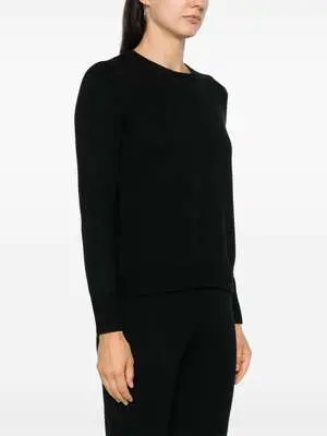 BLANCA VITA Ribbed-knit Sweater - Black