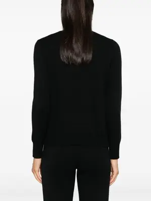 BLANCA VITA Ribbed-knit Sweater - Black