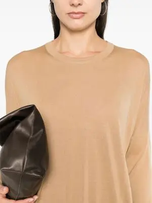 BLANCA VITA Fine-knit Sweater - Brown
