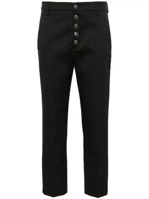 DONDUP High-waisted Cropped Trousers