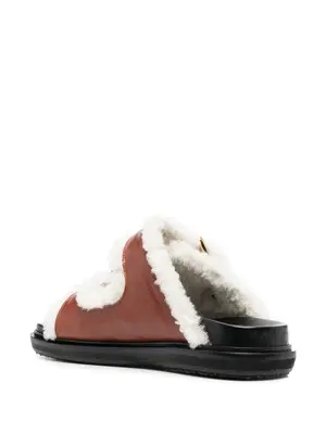 Marni Fussbett Shearling Slides