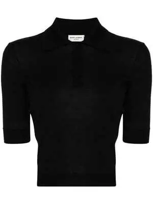 Saint Laurent Cuffed T-shirts For Women