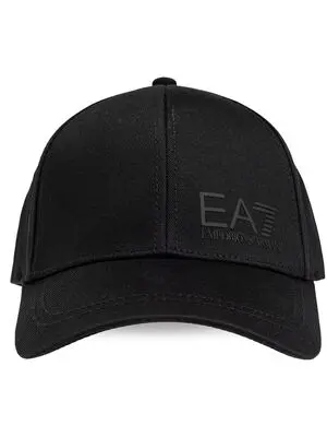 EA7 Logo Baseball Cap - Black