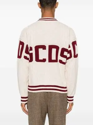 Gcds Band-logo Sweater - Neutrals