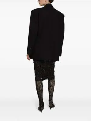Dolce & Gabbana Sequin-embellished Tweed Skirt - Black