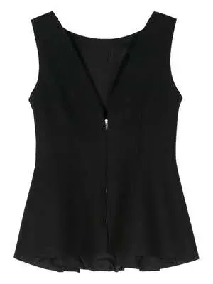 LANVIN Virgin Wool Peplum Top