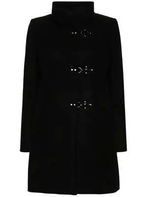 FAY Felted Coat - Black