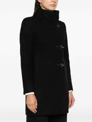 FAY Felted Coat - Black