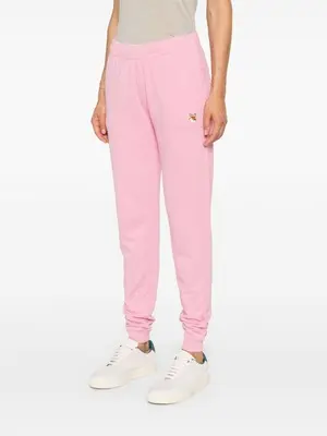Maison Kitsuné Fox Head-appliqué Track Pants - Pink