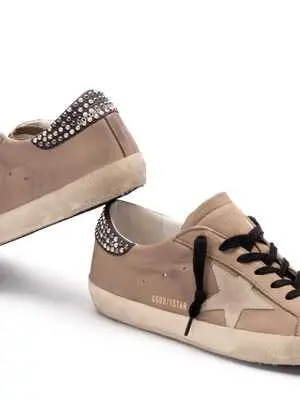 GOLDEN GOOSE Rhinestone-embellished Trainers