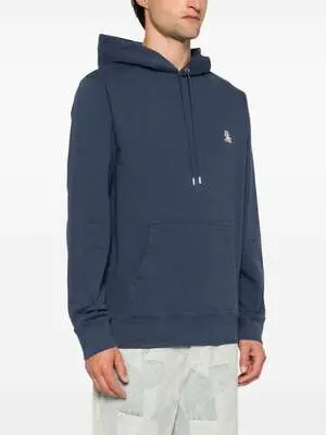 Maison Kitsuné Fox Head Cotton Hoodie - Blue