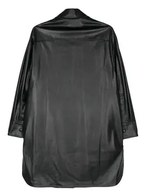 Stella McCartney Faux-leather Overshirt - Black