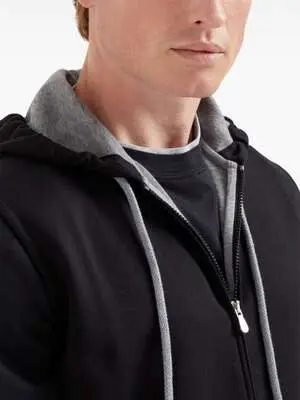 Brunello Cucinelli Sleeveless Zipped Hoodie - Black