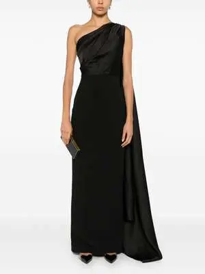 Solace London Yeva Gown - Black