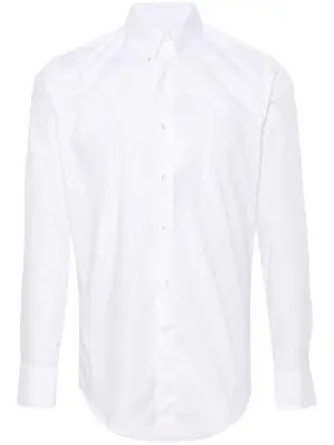 Canali Poplin Shirt - White
