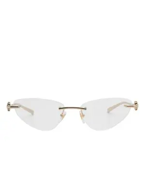 Gucci Cat-eye Glasses - Gold