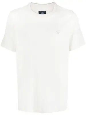 HACKETT Embroidered-logo Cotton T-shirt - White