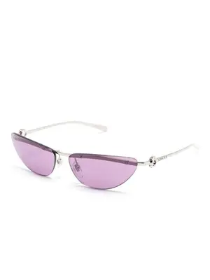 Gucci Oval-frame Sunglasses - Silver