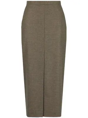 Pinko Checked Pencil Skirt