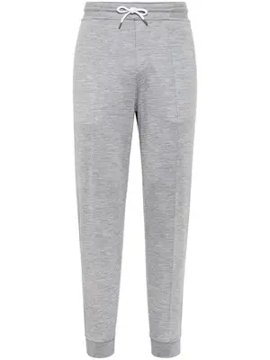 Brunello Cucinelli Pressed-crease Drawstring Trousers