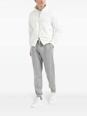 Brunello Cucinelli Pressed-crease Drawstring Trousers