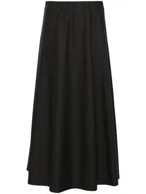 Brunello Cucinelli A-line Twill Skirt - Grey