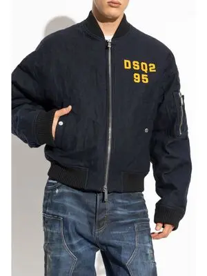Dsquared2 Logo-embroidered Bomber Jacket