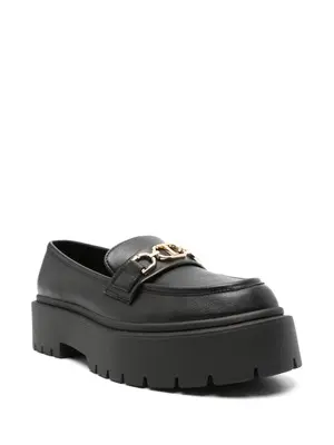 TWINSET 45mm Logo-buckle Leather Loafers