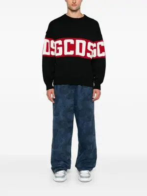 Gcds Band Logo Sweater - Black