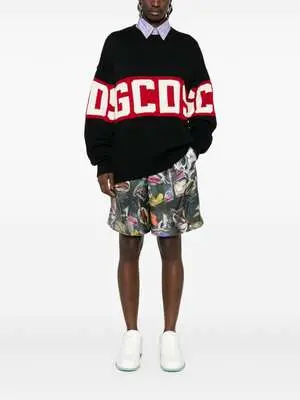 Gcds Band Logo Sweater - Black