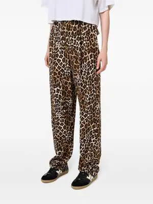Elisabetta Franchi Animal Print Flared Trousers