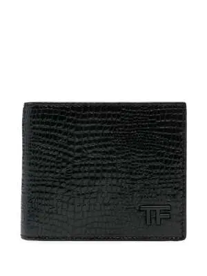TOM FORD Logo-plaque Wallet - Black