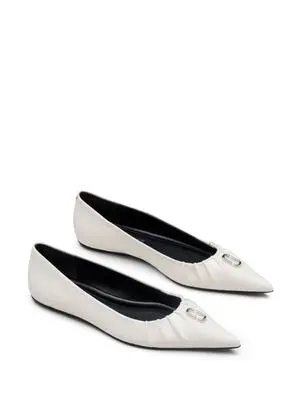 Marc Jacobs Ali Ballerina Flats - White