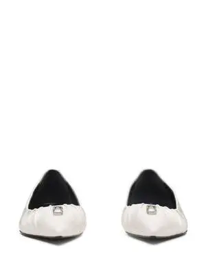 Marc Jacobs Ali Ballerina Flats - White