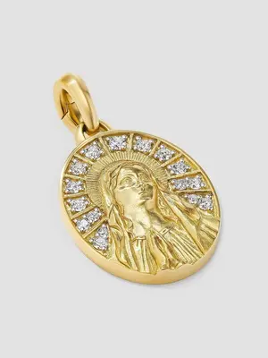 David Yurman Mary Amulet In 18k Yellow Gold