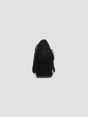 Bernardo Ancona Mary Jane Block Heels - Black