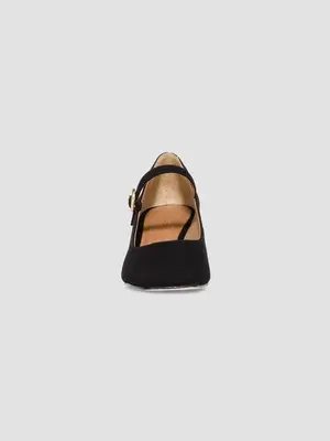 Bernardo Ancona Mary Jane Block Heels - Black
