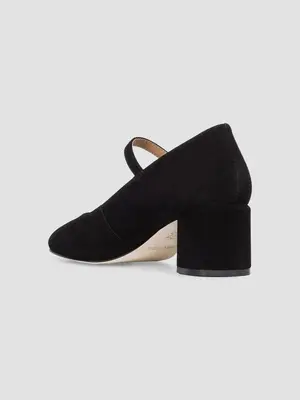 Bernardo Ancona Mary Jane Block Heels - Black
