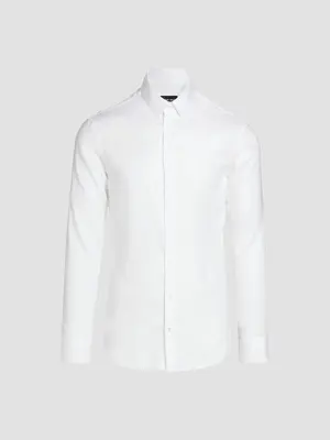 Giorgio Armani Solid Front-button Shirt - White