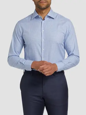 Giorgio Armani Plaid Cotton Front-button Shirt