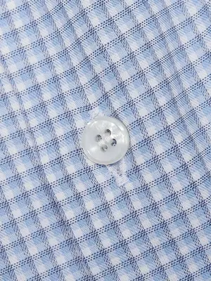 Giorgio Armani Plaid Cotton Front-button Shirt