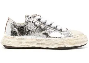 Mihara Yasuhiro Silver Tone Sneakers For Men