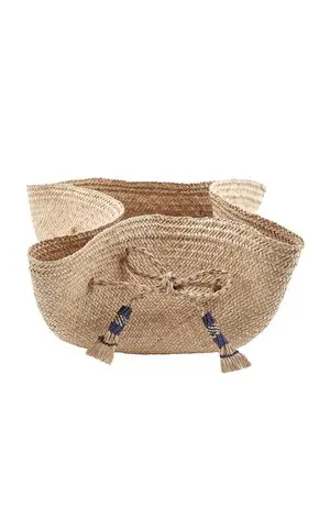 Johanna Ortiz Deep Navy Ocaña Bread Basket - Multi