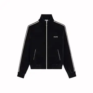 Celine Velvet Jersey Tracksuit Jacket