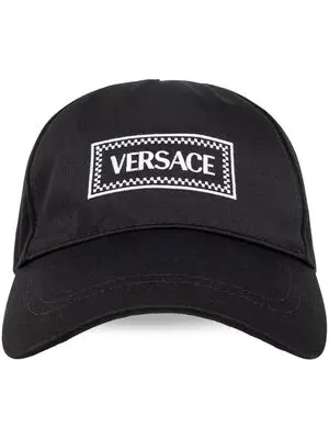 Versace Embroidered Logo Cap