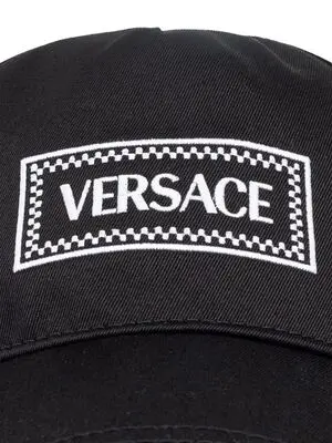 Versace Embroidered Logo Cap