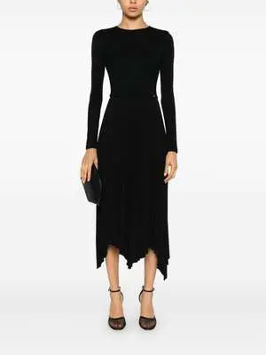 NISSA Logo-plaque Midi Dress