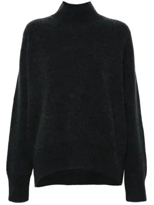 Le Kasha Drop Shoulder Sweater - Grey