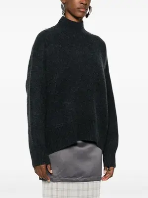 Le Kasha Drop Shoulder Sweater - Grey